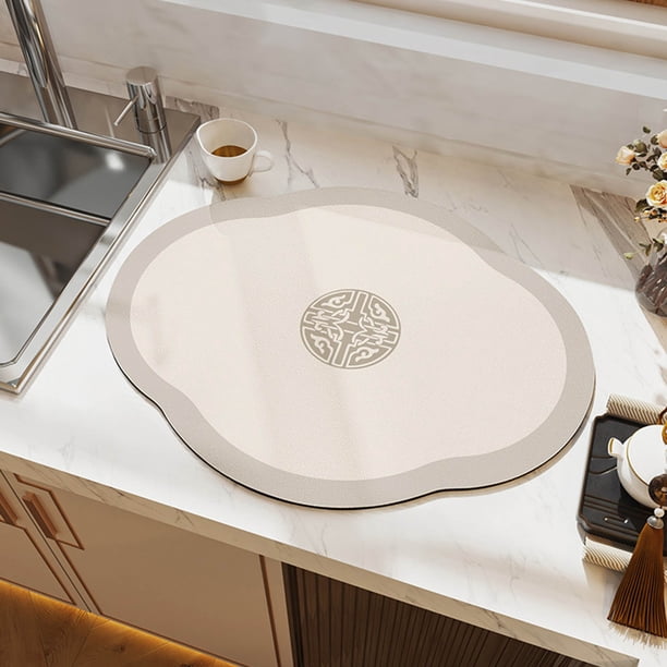 Cotonie New Minimalist Style Kitchen Drainage Pad, Light Luxury Desktop ...