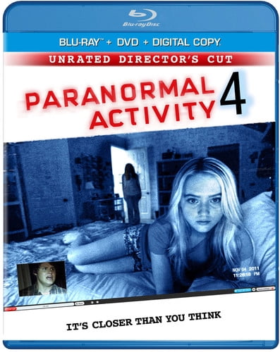 Paranormal Activity 4 (Unrated) (Blu-ray + DVD + Digital Copy ...
