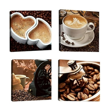 Coffee Café I Gallery-Wrapped Canvas Wall Art, 16x16 - Walmart.com