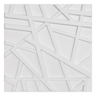 Art3d 19.7 in x 19.7 in ‎White 3D Pvc Wall Panels, Decorative Wall Tile ...