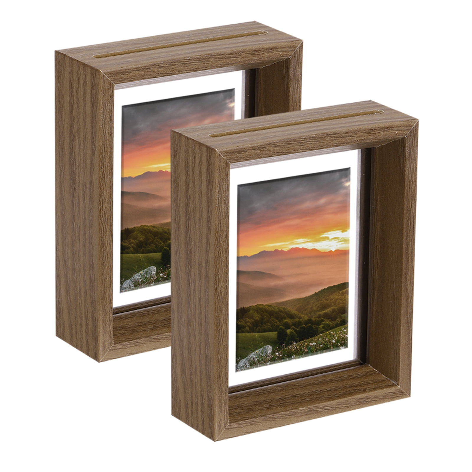 Click here for Uxcell 4pcs Floating Frame  8 X 6 Inch Natural Woo... prices
