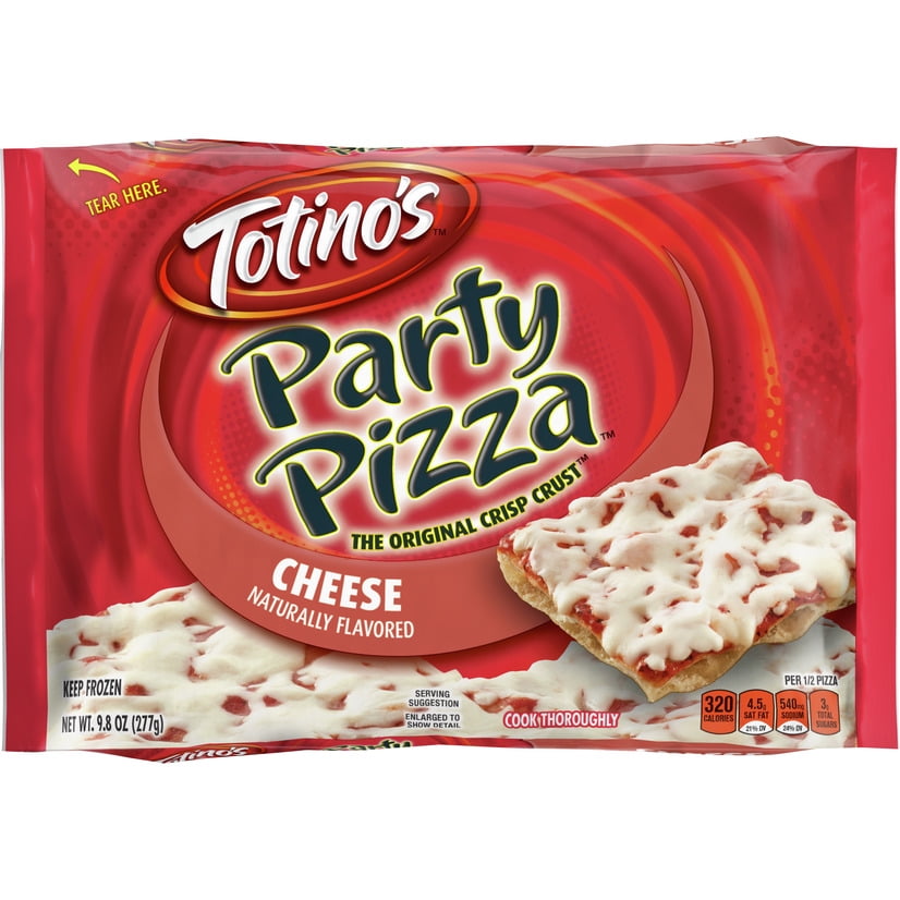 Totino's Party Pizza, Cheese, 9.8 oz Pizza (frozen) - Walmart.com ...