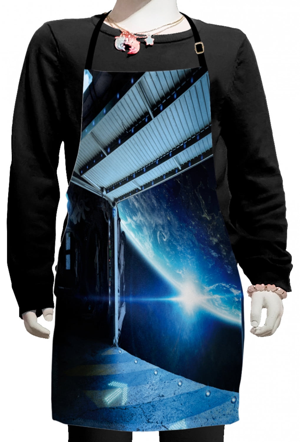 Outer Space Kids Apron, Interstellar Airlock Shuttle Runway Gate ...