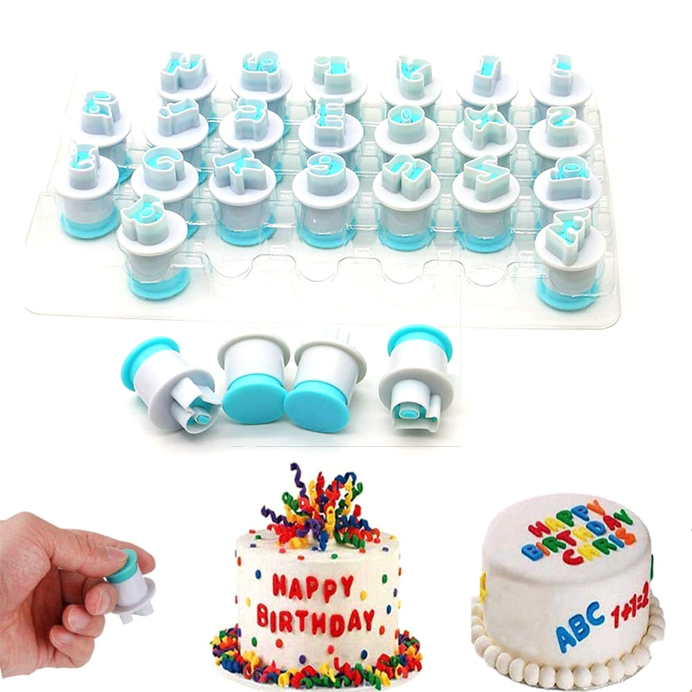 SPRING PARK 10/26Pcs Lowercase Capital Letter Cookies Cutter, Mini ...