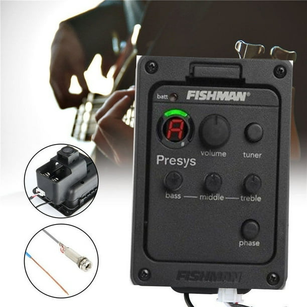 FISHMAN PRESYS 101 AERO Guitar Pickup Preamp EQ Tuner Piezo Equalizer System - Walmart.ca