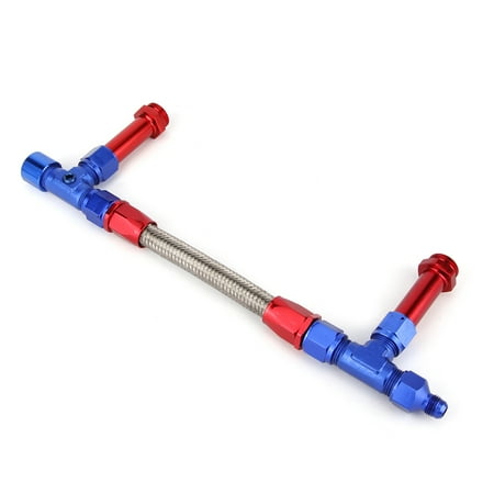 An8 Dual Feed Fuel Line Car Modification Accessory AN8 Braided Dual ...