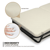 MoNiBloom Folding Bed Camping Cot with Foam Mattress, Rollaway Guest ...