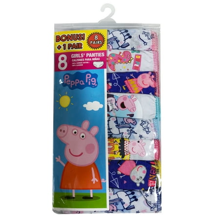Peppa Pig - Peppa Pig, Girls Underwear, 7+1 Bonus Pack Panties (Little ...