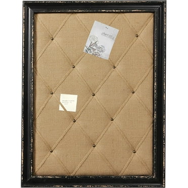 Hogan Framed Scalloped Decorative Wall Pinboard, White, 18 x 30, Rustic ...