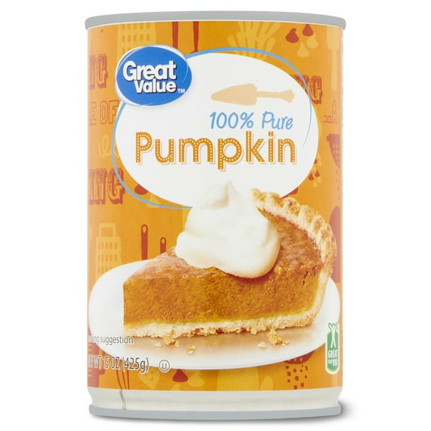 Great Value 100% Pure Pumpkin, 15 oz - Walmart.com