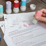 Stamp Joy - 6 Self-Ink Flash Stamp Set, Multicolor Teacher Stamps ...