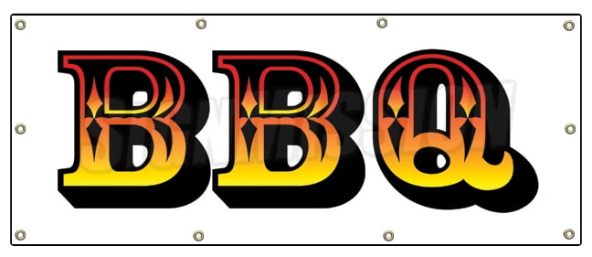 48"x120" BBQ BANNER SIGN barbque bbq smoker signs ribs chicken pork ...