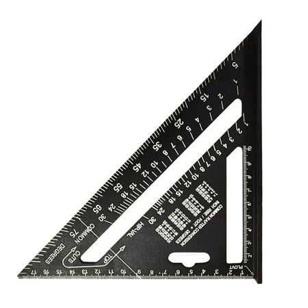 Aluminum Alloy Triangle Rulers 90 degrees 45 degrees Set Square 7in ...