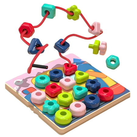 String & Lacing Beads Games Early Educational Toys Sorting Counting ...