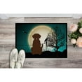 Carolines Treasures BB2246MAT Halloween Scary Chocolate Labrador Indoor ...