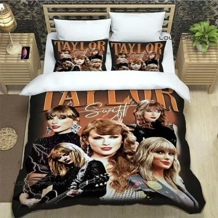 Singer Taylor-Swift pattern Bedding Sets exquisite bed supplies set ...