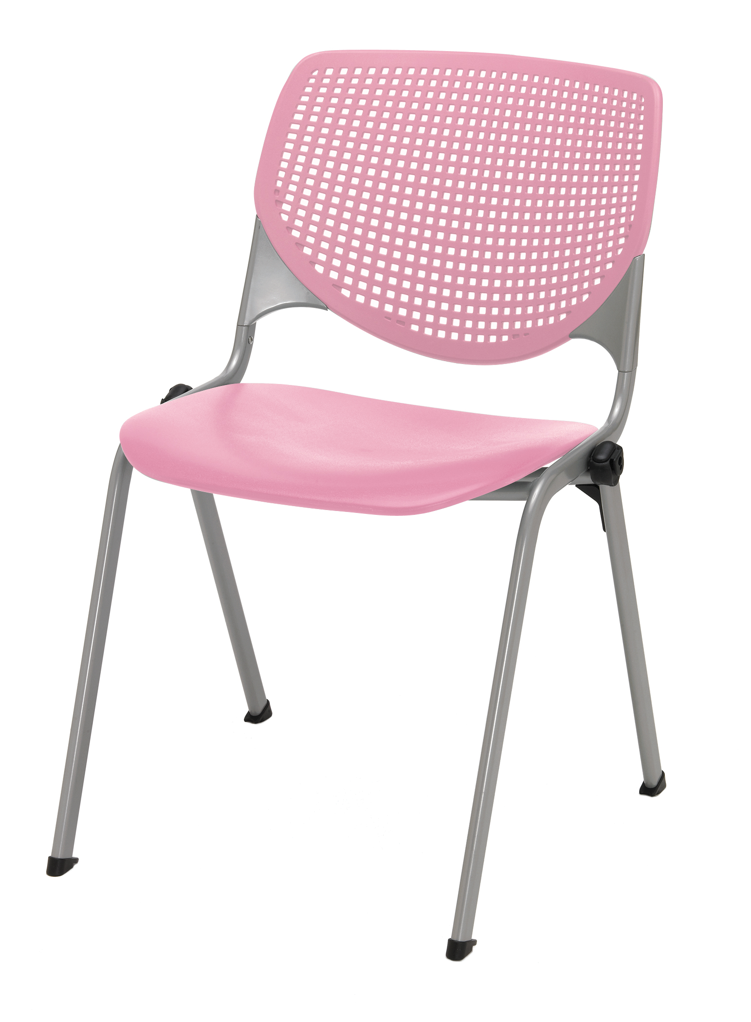 KFI Studios KOOL Armless Stacking Chair, 400lb Capacity, Pink - Walmart.com