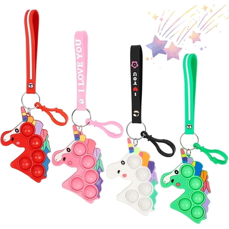 CPDD 4PCS Unicorn Poppers Fidget Toy, Simple CPDD Toy Fidget Poppers ...
