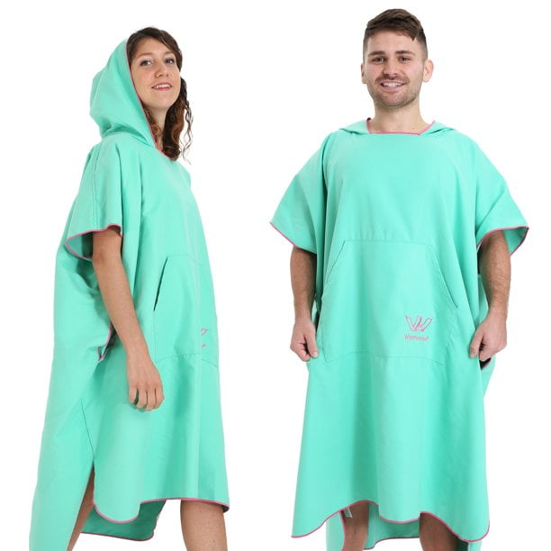 Winthome Surf Poncho Changing Robe with Hood and Pocket Quick Dry ...