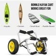 Bonnlo Kayak Cart Dolly Kayak Wheels Detachable Canoe Cart with Solid ...