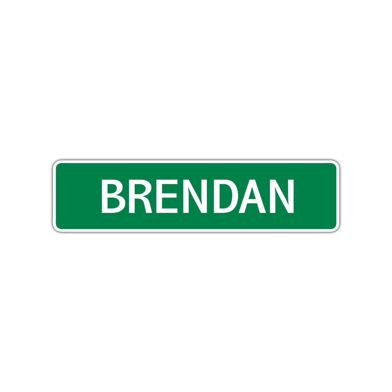 Brendan Boys Children Name Letter Printed Label Indoor Outdoor Wall ...