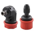 2PCS Compact Drill Chuck Adapter for 6.35mm Hex Shank Bits Supports ...