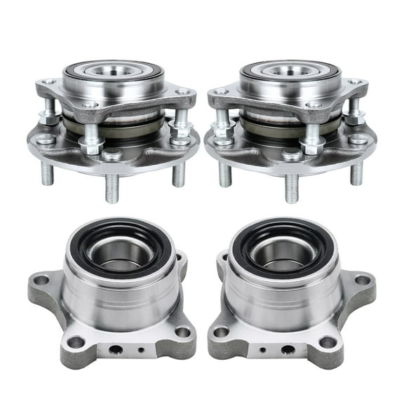 AutoShack Front Wheel Hub Bearing Assemblies with ABS| Replacement for ...