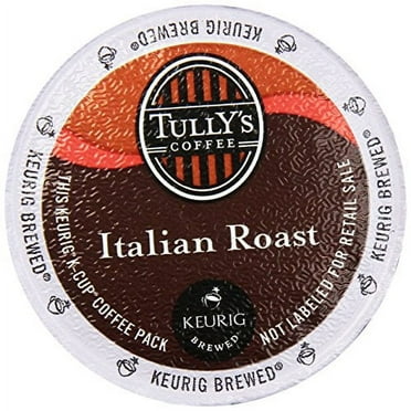 Tully's Coffee Italian Roast K-Cup Pods, Dark Roast, 24 Count for ...