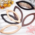 6Pcs 3 Colors Wooden Bag Handle for Bag Replacement Accessories Horse ...
