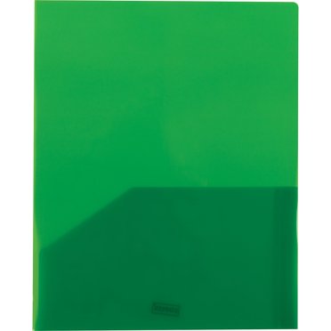 Staples 2-Pocket Presentation Folder with Fasteners Clear 3/Pack ...
