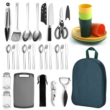 ReaNea 37-Piece Stainless Steel Kitchen Utensils Set, Fully-Equipped ...