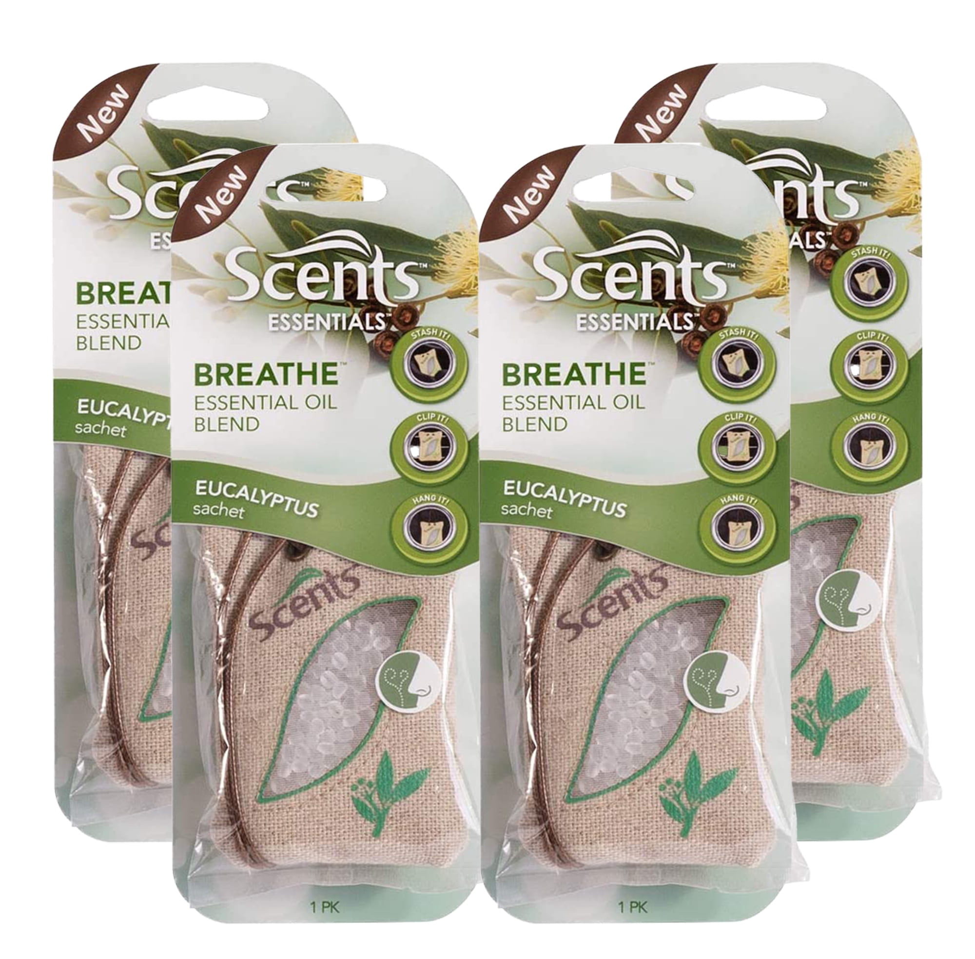 Scents Automotive Essentials Air Freshener: Breathe, Eucalyptus Sachet ...