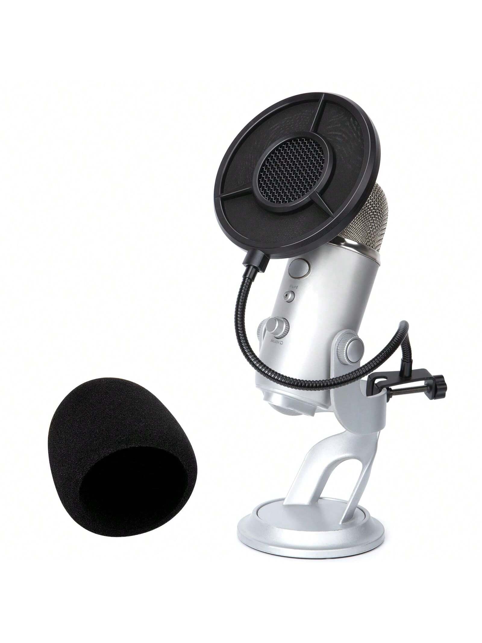 Blue Yeti Pop Filter Foam Windscreen - 5.5 Inch Diam 6 Layers Pop ...
