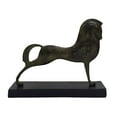 A&B Home Regal Horse Aluminum Statuary - 15"W x 4.5"L x 12"H - Black ...