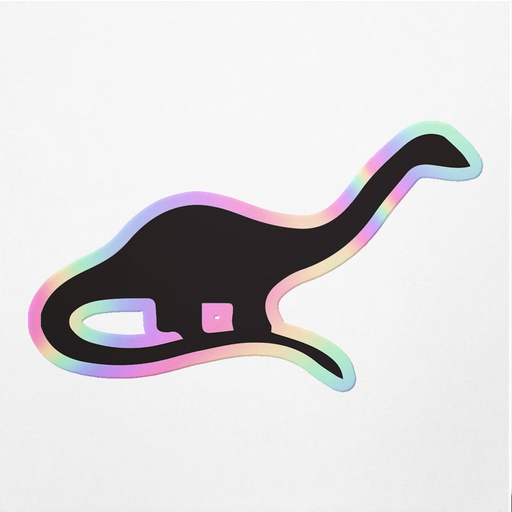 Vinyl Stickers Decals Of Shape Brontosaurus Animals - Apply On Any ...