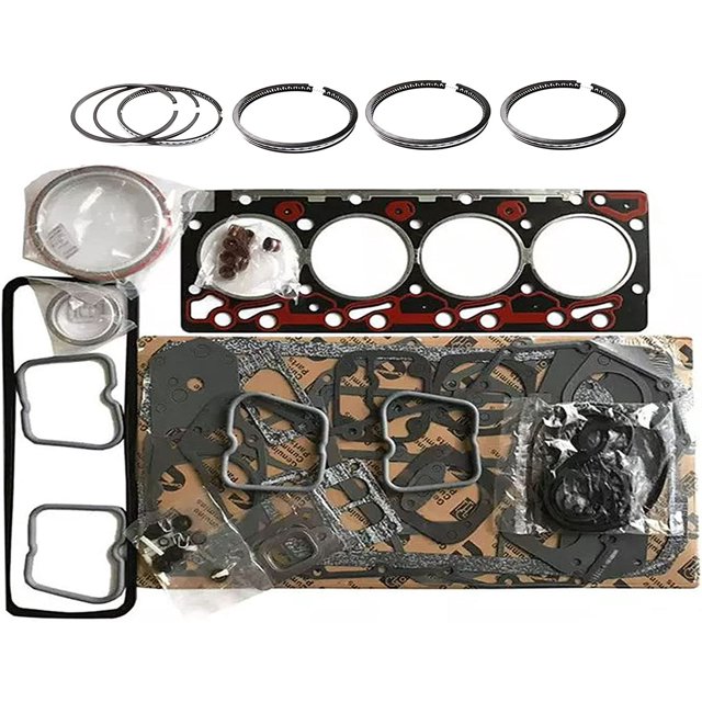 4BT3.9 Engine Piston Rings&Full Gasket Kit with Head Gasket Compatible ...