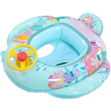 Inflatable Steering Wheel Swim Ring Seat Swimming Float Swim Seat Boat ...