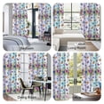 Butterfly and Flower Purple Pattern Blackout Curtains,Triple Weaved ...