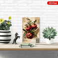 8x12 Inch Metal Wall Art, Vintage Pomegranate Still Life Rustic Home ...