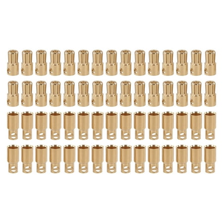 Banana Connectors Plugs, High Accuracy 30Pairs Transmission RC Banana ...