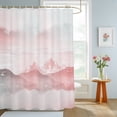 Bathroom Shower Curtain Blurred Natural Beauty Hill Landscape ...