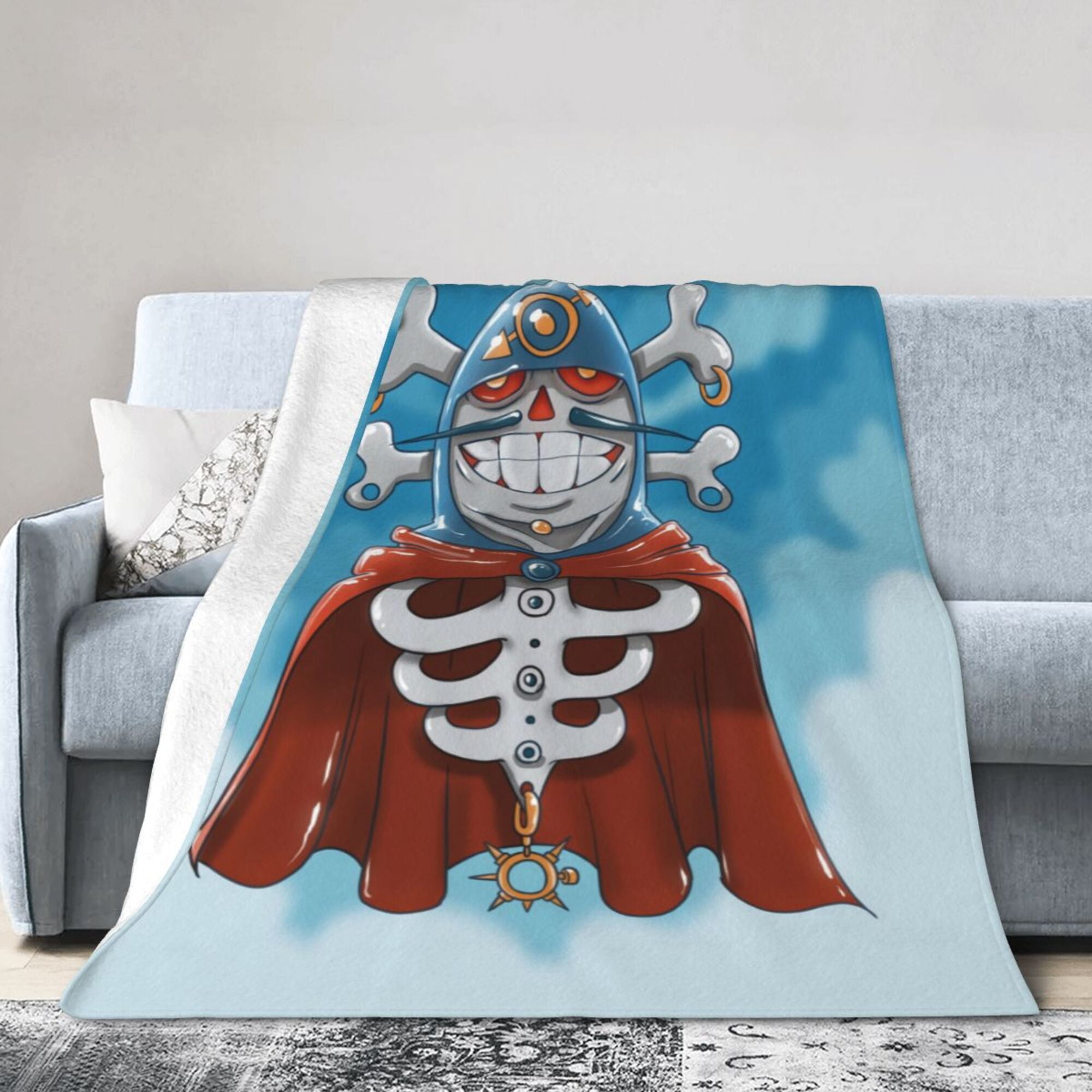 ZICANCN Pirate Bullet Coat Sky Anti-Pilling Flannel Bed Throw Blankets ...