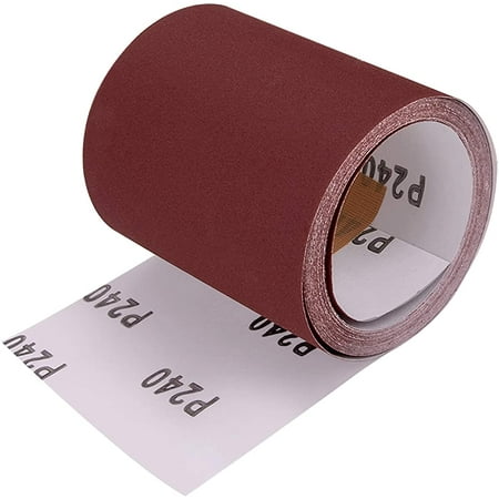 ALmi 240 Grit Sandpaper Roll Abrasive Rolls 3 3/5 Inch x 5 1/2 Yard ...