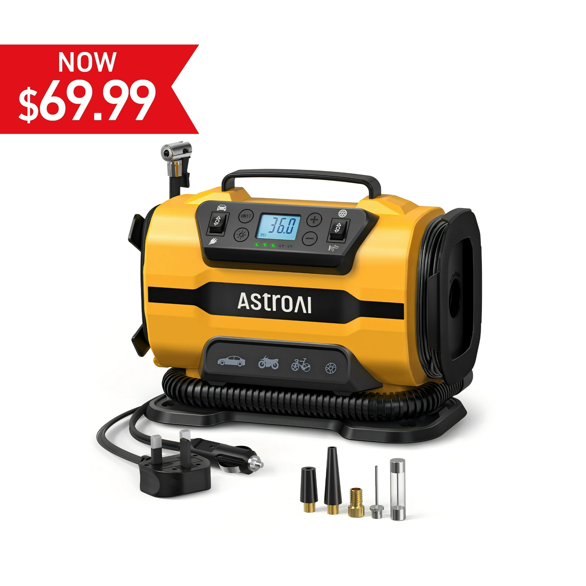 Click here for Astroai Tire Inflator 150psi  Tire Pump Portable F... prices