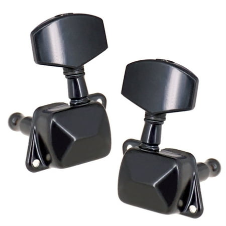 6 Pieces Tuning Pegs Black Adjusting Handle Machine Heads String Roller ...