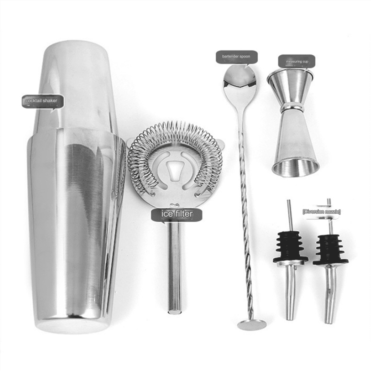 Click here for Unbranded Cocktail Shaker Set With Cocktail Recipe... prices
