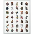 35pcs-50pcs Medieval Stickers Knight Stickers Fantasy Warrior Stickers ...