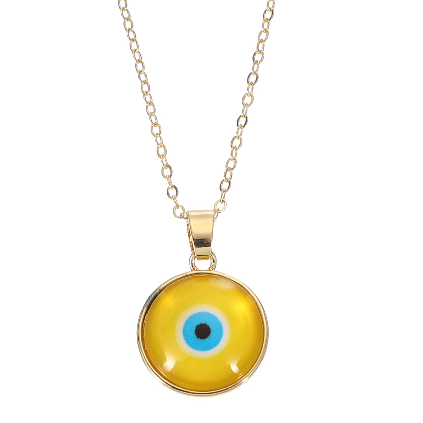 Click here for Uxcell Round Evil Eye Charm Pendant  16 Inch Long... prices