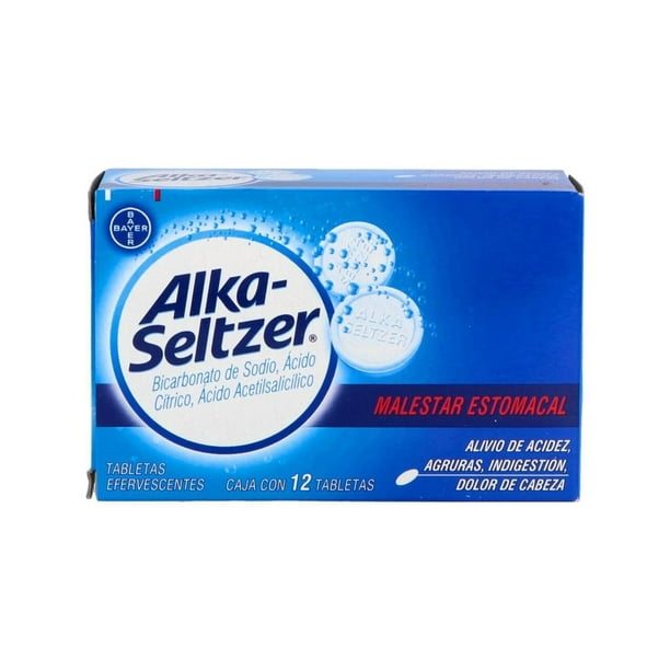Alka Seltzer Caja Con 12 Tabletas Efervescentes Alka CAJA | Walmart en ...
