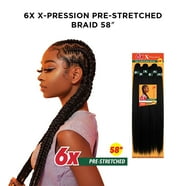Sensationnel Pre-Stretched Xpression Braiding Hair Pack of 3 - Walmart.com
